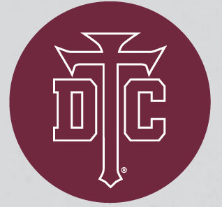 DC Cross Circle Decal – Dowling Catholic Campus Store